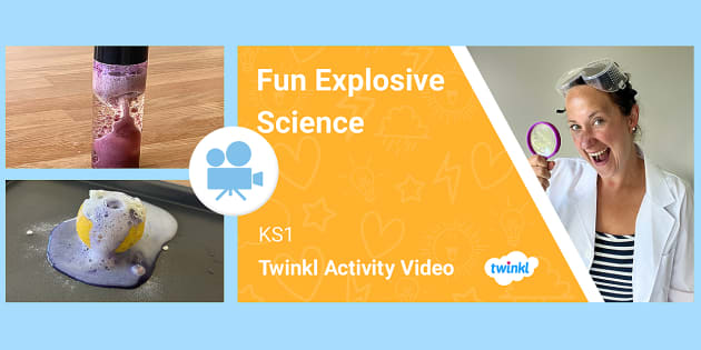 FREE! - * NEW * KS1 (Ages 5-7) Activity Video: Fun Explosive Science