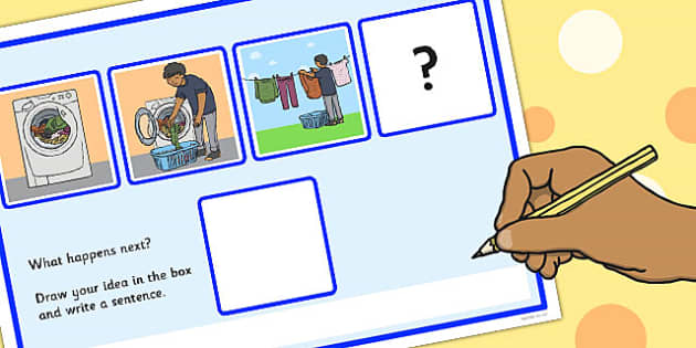 What Happens Next? Fill in the Blank Worksheet for 'Hanging Out the ...