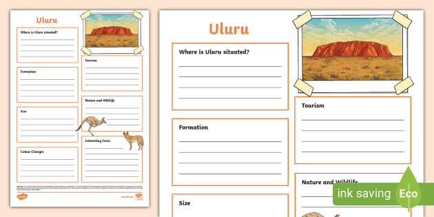 Uluru Fact File Template (nauczyciel wykonał) - Twinkl Uluru Fact File Template (nauczyciel wykonał) - Twinkl