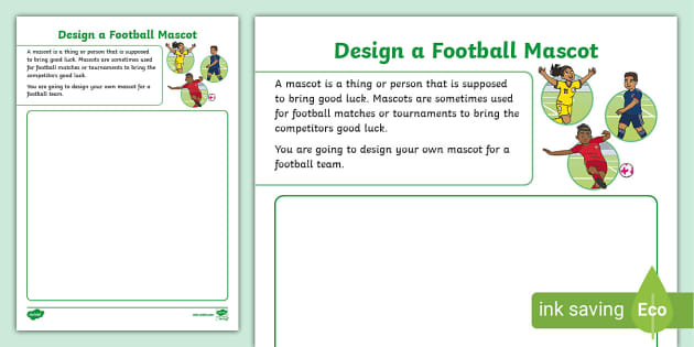 Design a Football Mascot (teacher made) - Twinkl