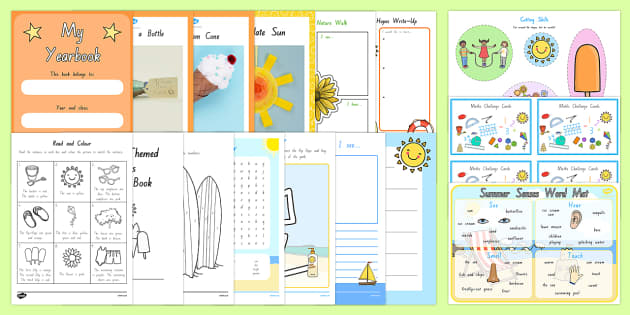 Summer End of School Year Junior Activity Pack