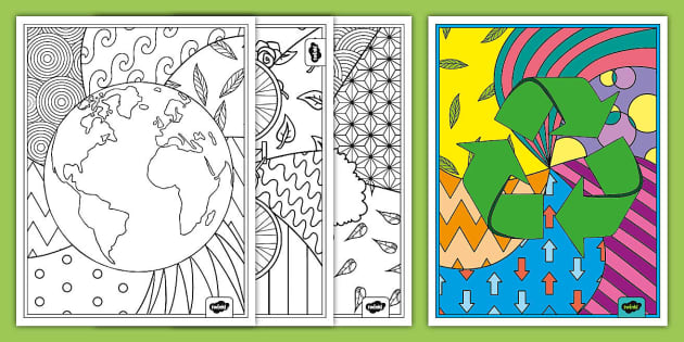 Earth Day Pop Art Worksheet (profesor hizo) - Twinkl