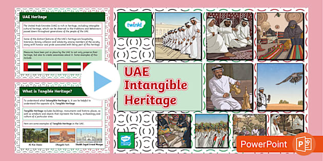 UAE Intangible Heritage, PPT Presentation, Cultural Studies