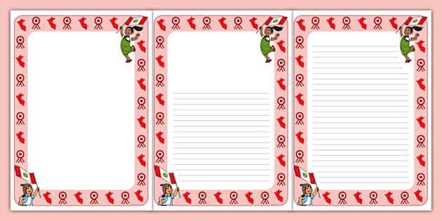 Bordes de marcos de Fiestas Patrias (Perú) (Teacher-Made)