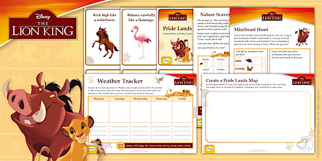 The Lion King: Outdoor Exploration Activity Pack