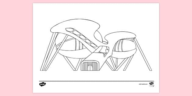 Futuristic House Colouring | Colouring Sheets (Teacher-Made)