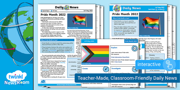 Pride Month 2022 Reading Comprehension | Twinkl NewsRoom