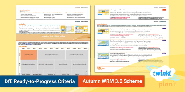 FREE! - * NEW * Place Value for Year 3 Lesson Plan Overview | Twinkl