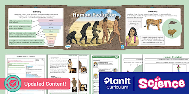 Science: Evolution and Inheritance: Human Evolution Y6 L6