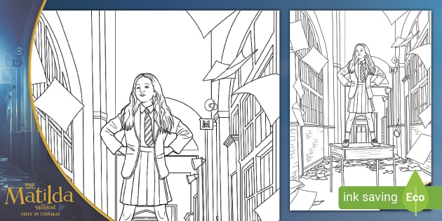 FREE! - Matilda Colouring Page | Roald Dahl's Matilda The Musical