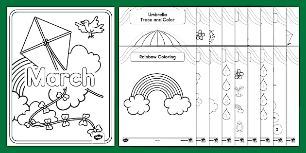 March Busy Book (teacher made) - Twinkl