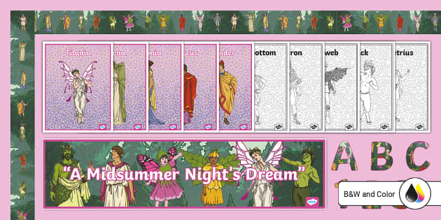 A Midsummer Night's Dream Bulletin Board Pack (Teacher-Made)