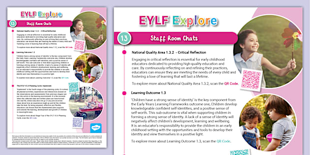 EYLF Explore Vol 13 (teacher made) - Twinkl