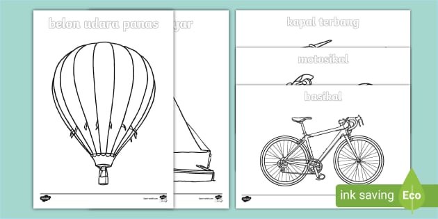 Aktiviti Mewarna - Kenderaan