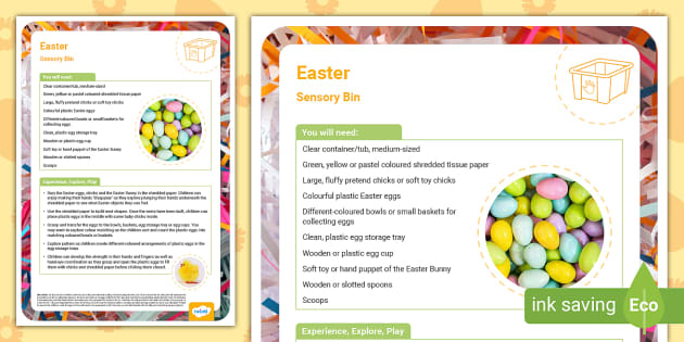 Easter Sensory Bin | Sensory Play | Twinkl - Twinkl