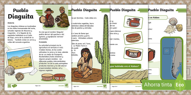 Ficha Informativa Pueblos Originarios: Diaguitas - Twinkl