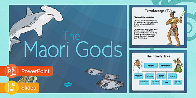 Māori Gods PowerPoint and Google Slides (teacher made)