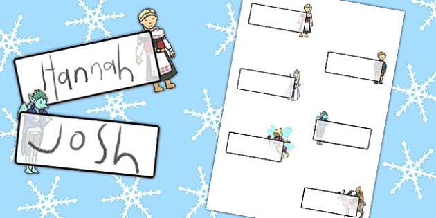 FREE! - The Snow Queen Editable Self-Registration - Twinkl