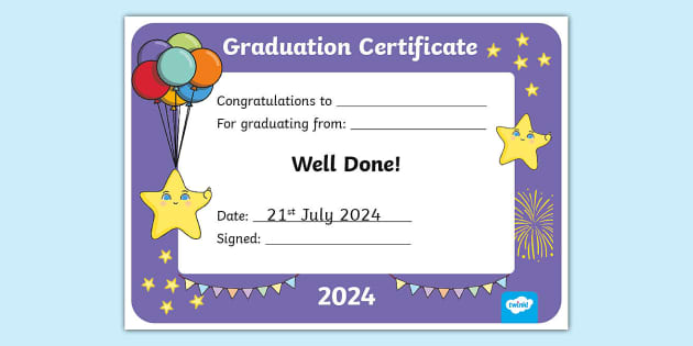 Early Years Graduation Activities and Leaver's Gifts Ideas