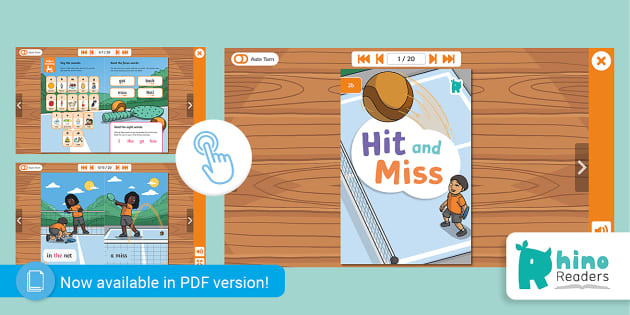 Level 2b Decodable Readers: Hit and Miss - Twinkl