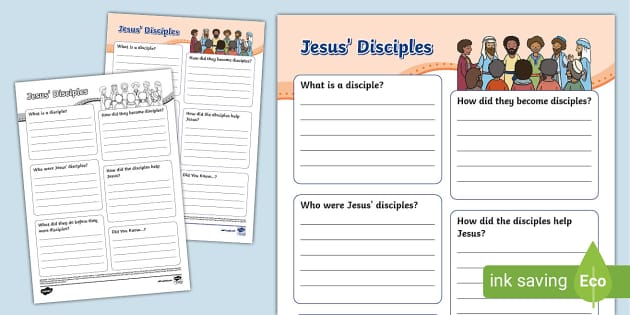 Jesus' Disciples Fact File Template (teacher made) - Twinkl