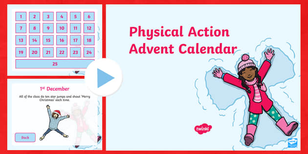 Physical Advent Calendar PowerPoint (teacher made)