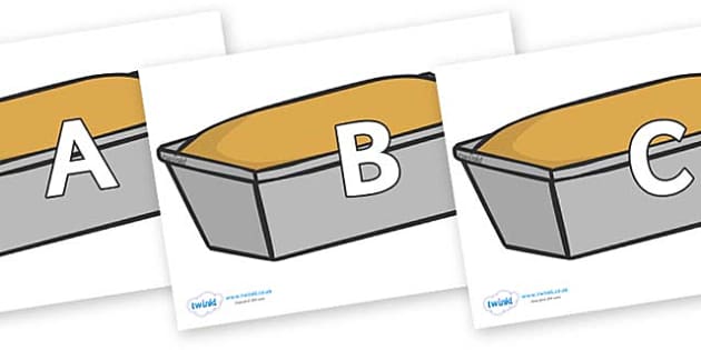 A-Z Alphabet on Bread Loaves (teacher made) - Twinkl