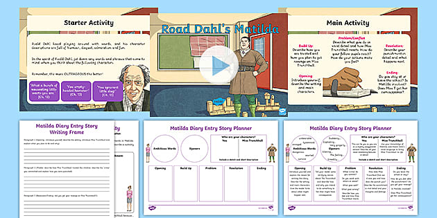 Matilda Inspired Story Writing Lesson Teaching Pack to Support Teaching on