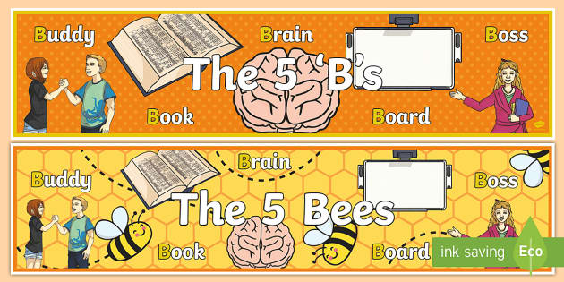5 'B's Promoting Independence Display Banner (teacher made)