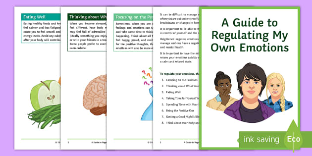 * NEW * Regulating My Own Emotions Guide - young people, feelings ...