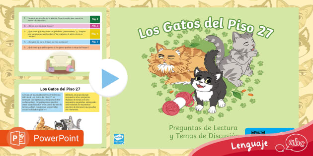PowerPoint | Comprensión | Lectora | Los Gatos | Piso 27