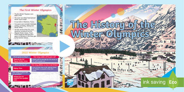 History of the Winter Olympics Assembly PowerPoint - Twinkl
