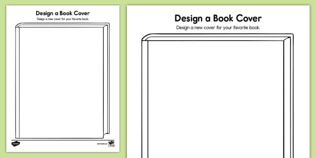 Design A Book Cover Worksheet Printable Template Twinkl