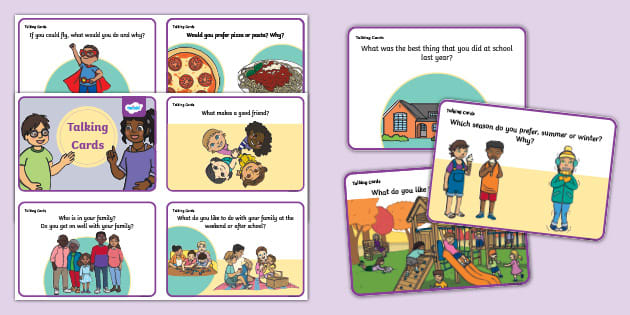 1st/2nd Class Oral Language Talk Cards (teacher made)