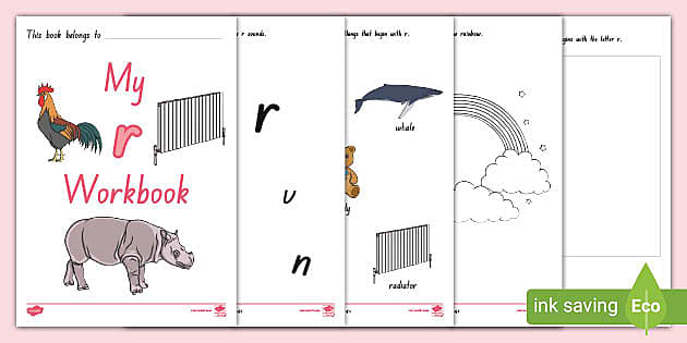 My Workbook R Lowercase (teacher made) - Twinkl