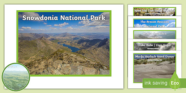National Parks of Wales Photo Display Pack (teacher made)