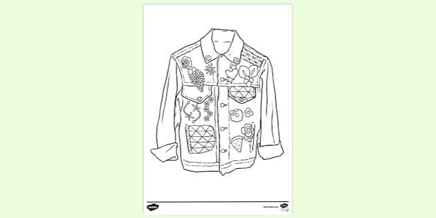 FREE! - Customised Jacket Colouring Sheets - Twinkl