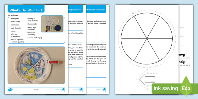 What's the Weather? Craft Instructions