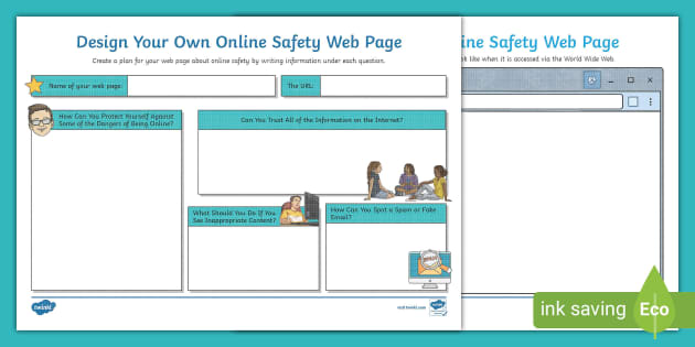 UKS2 Design Your Own Online Safety Web Page - Twinkl UK