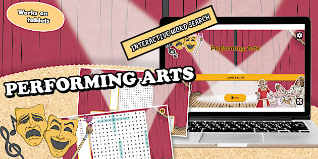 Performing Arts Interactive Word Search (CAPS Aligned)