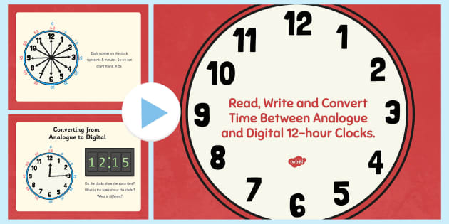  NEW Read Write And Convert Time Between Analogue And Digital 12 Hour