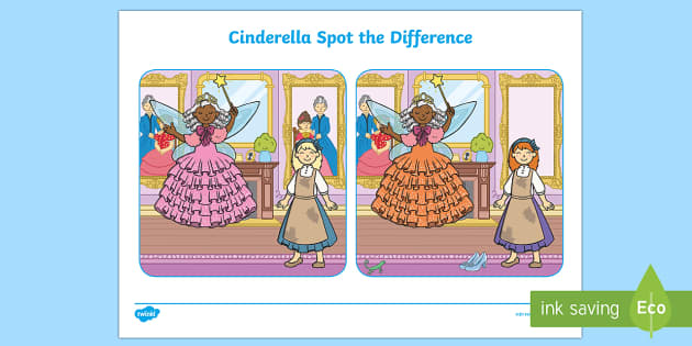 Cinderella Spot the Difference Activity (teacher made)