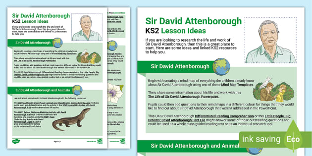 Sir David Attenborough KS2 Lesson Ideas (teacher made)