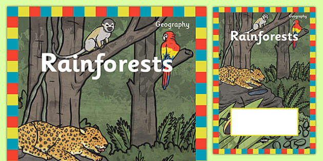 FREE! - Rainforest Topic Editable Book Cover (teacher made)
