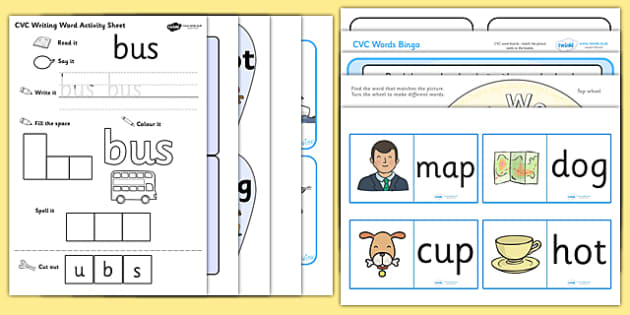 CVC Words Resource Pack (teacher made)