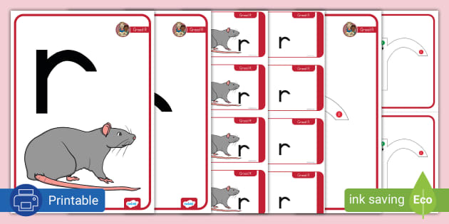 Graad R Plakkaat, Flitskaarte en Robotkaarte R-Klank