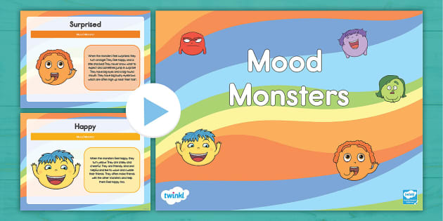 Meet the Mood Monsters PowerPoint (teacher made) - Twinkl