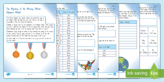 The Mystery of the Missing Winter Olympics Medal - Twinkl
