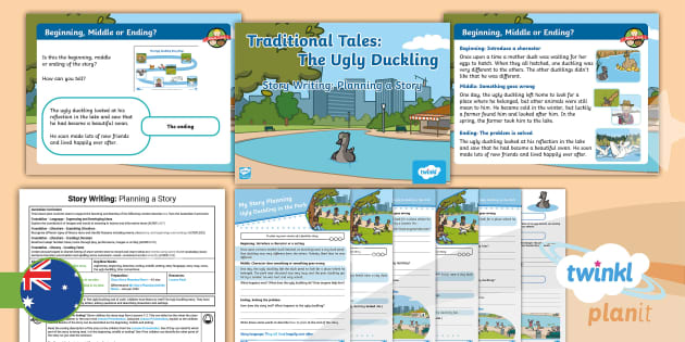 Foundation Writing The Ugly Duckling Story Writing Lesson 3