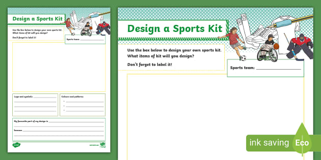 Design a Sports Kit Activity (teacher made) - Twinkl